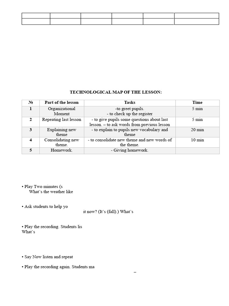 Weather and Seasons Lesson Plan | PDF | Question | Vocabulary