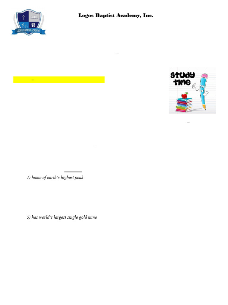World Geography Study Guide - Chapter 2 Asia: Middle East, Central, and ...