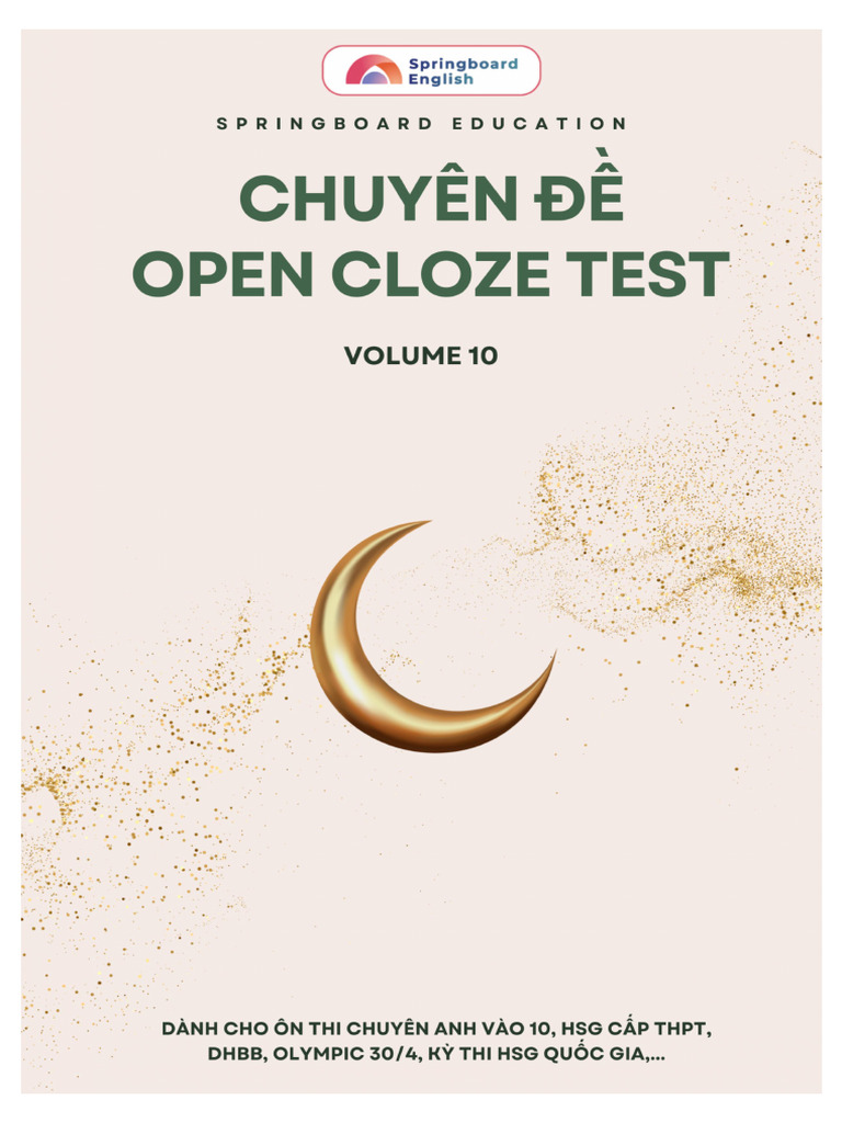 (Springboard) Open Cloze - Volume 10 - Giveaway File-Trang-Trang | PDF