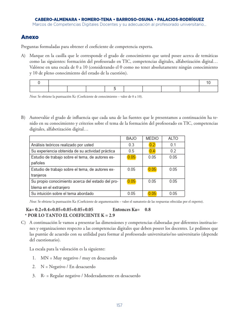 Cuestionario de Competencias | PDF