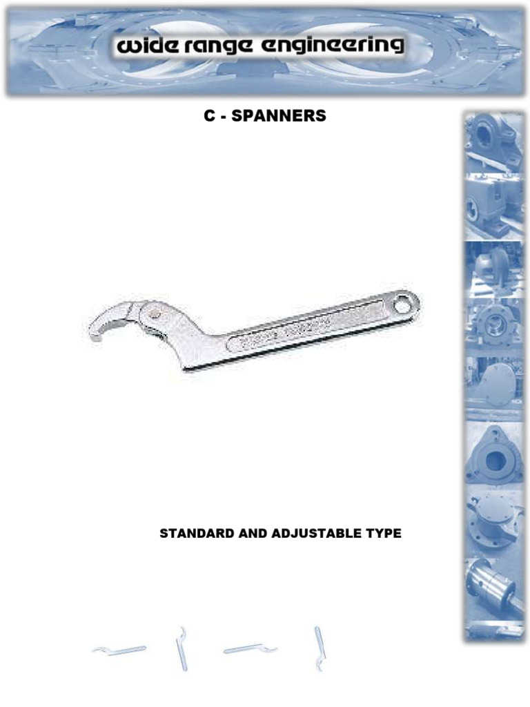 C-Spanner Sizes and Specifications | PDF | Nut (Hardware) | Metalworking