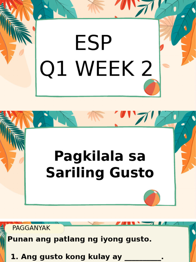 q1 Week 1 PPT Grade 1 | PDF
