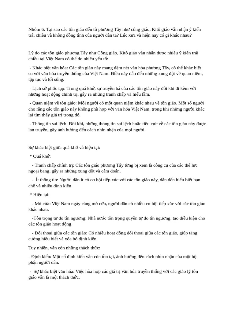 Nhóm 6, Nhóm 8 CSVHVN | PDF