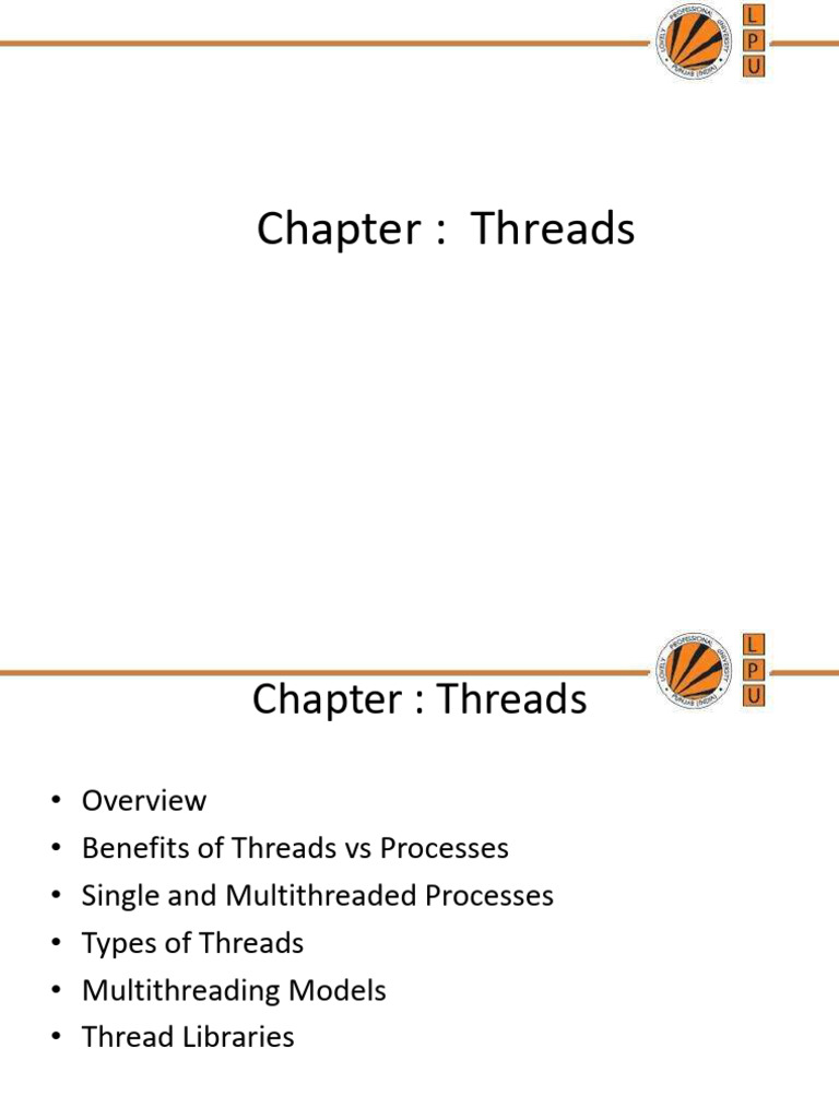 Os Threads Lecture 7 | PDF | Thread (Computing) | Process (Computing)