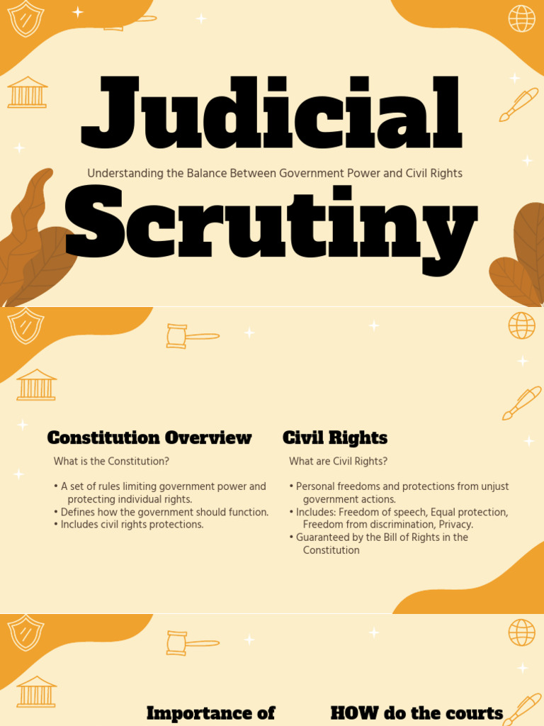 Judicial Scrutiny | PDF | Rational Basis Review | Strict Scrutiny