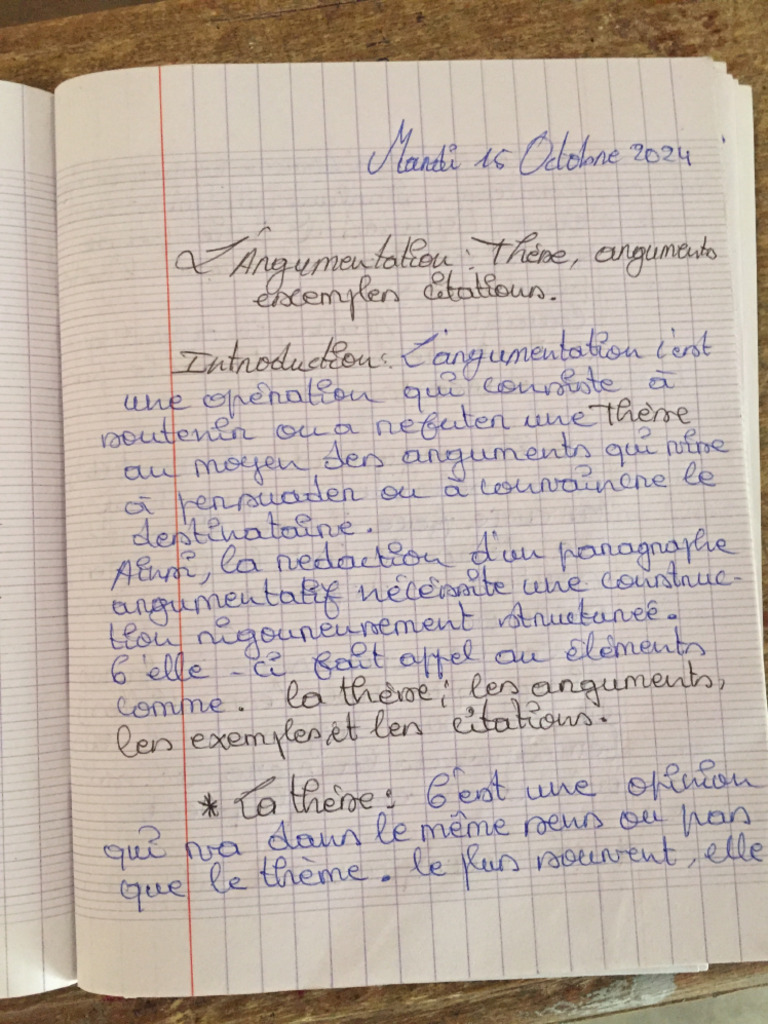 L’Argumentation Thèse Argument Exemple Citation | PDF
