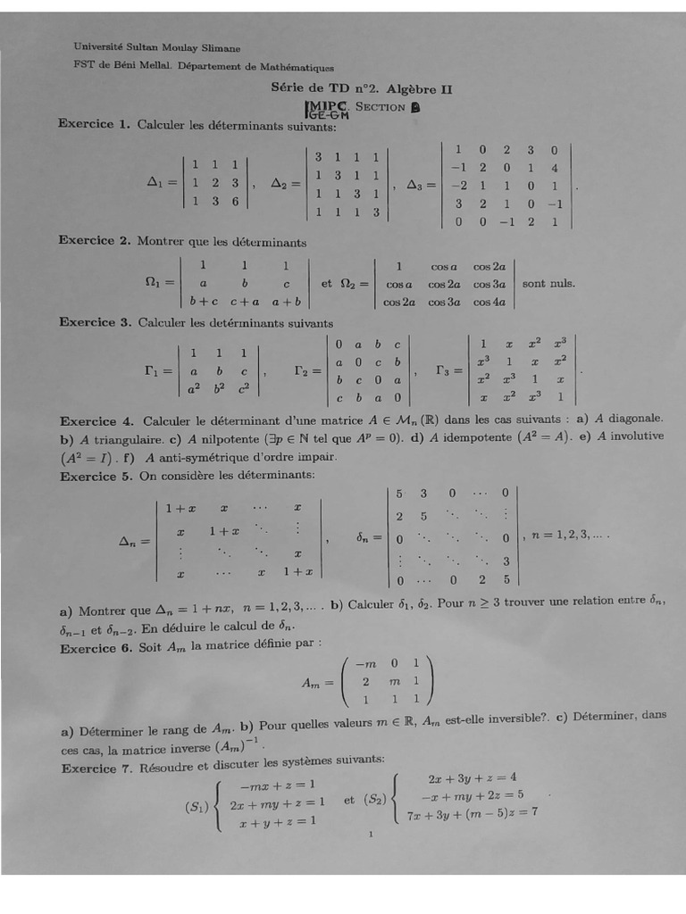 Alg2 TDSolserie2 | PDF
