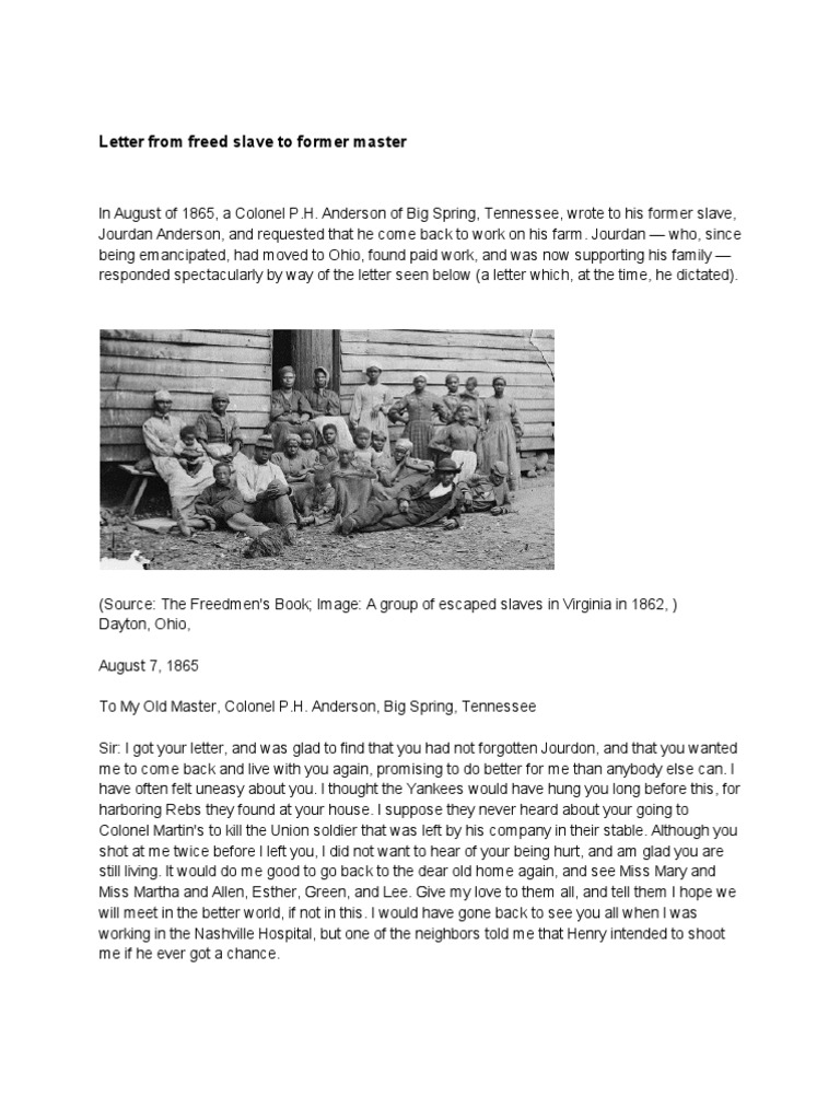 Escaped Slaves | PDF