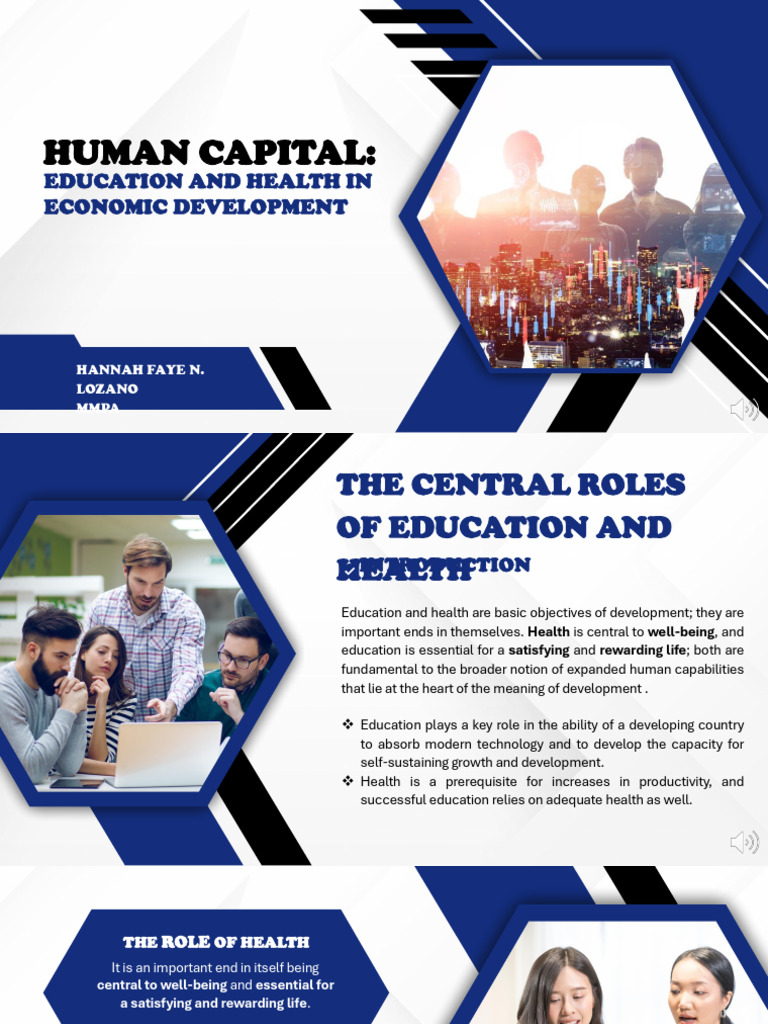 Human Capital:Education and Health in Economic Development | PDF ...