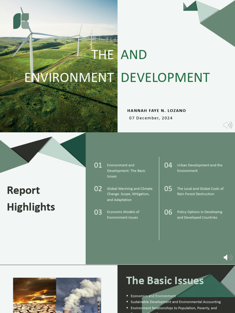 The Environment and Development | PDF | Climate Change | Agriculture