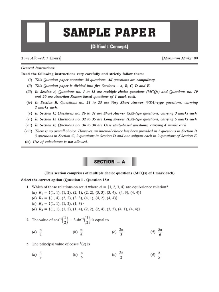 Maths - QN | PDF