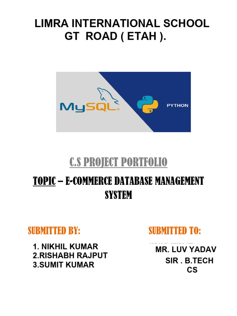 Project File Computer Science NK | PDF | My Sql | Computing Project File Computer Science NK | PDF | My Sql | Computing