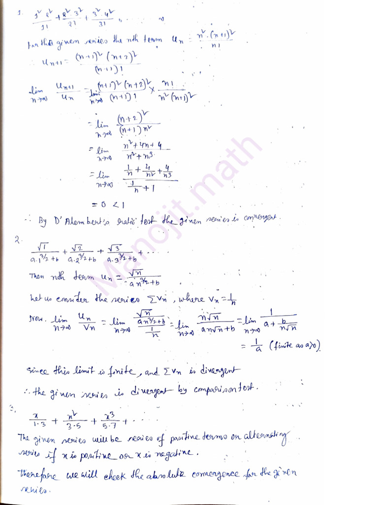 Manojit Math Series | PDF