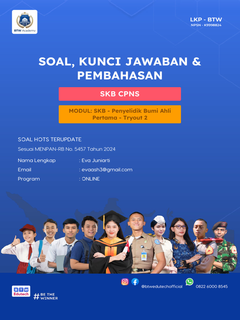 hasil_asesmen_SKB---Penyelidik-Bumi-Ahli-Pertama---Tryout-2_253406-14759_1732537025 | PDF