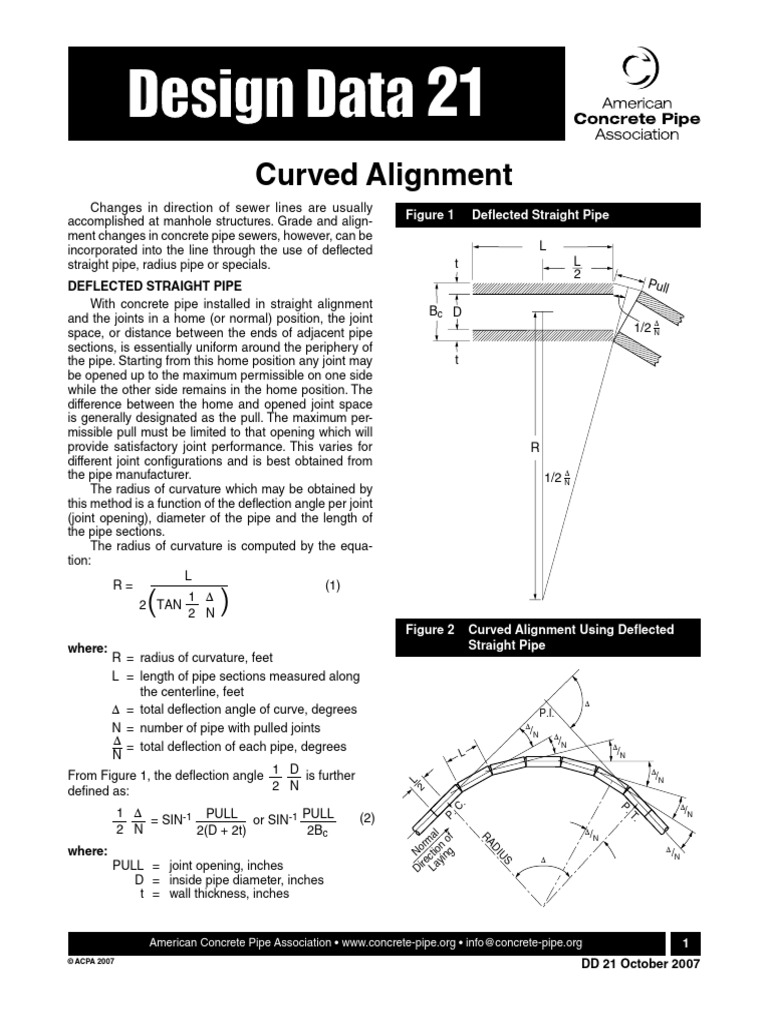 Deflected Straight Pipe Alignment Guide | PDF | Curvature | Pipe (Fluid Conveyance)