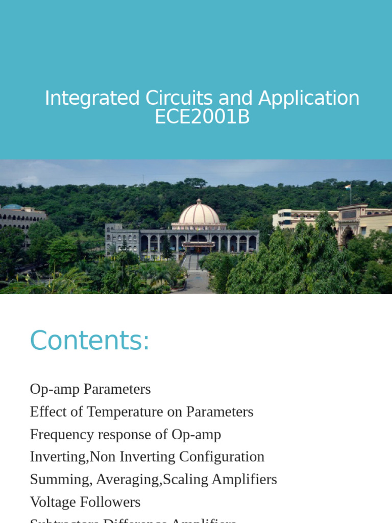 Unit 1-2 Opamp Parameters Onwards | PDF | Operational Amplifier | Amplifier