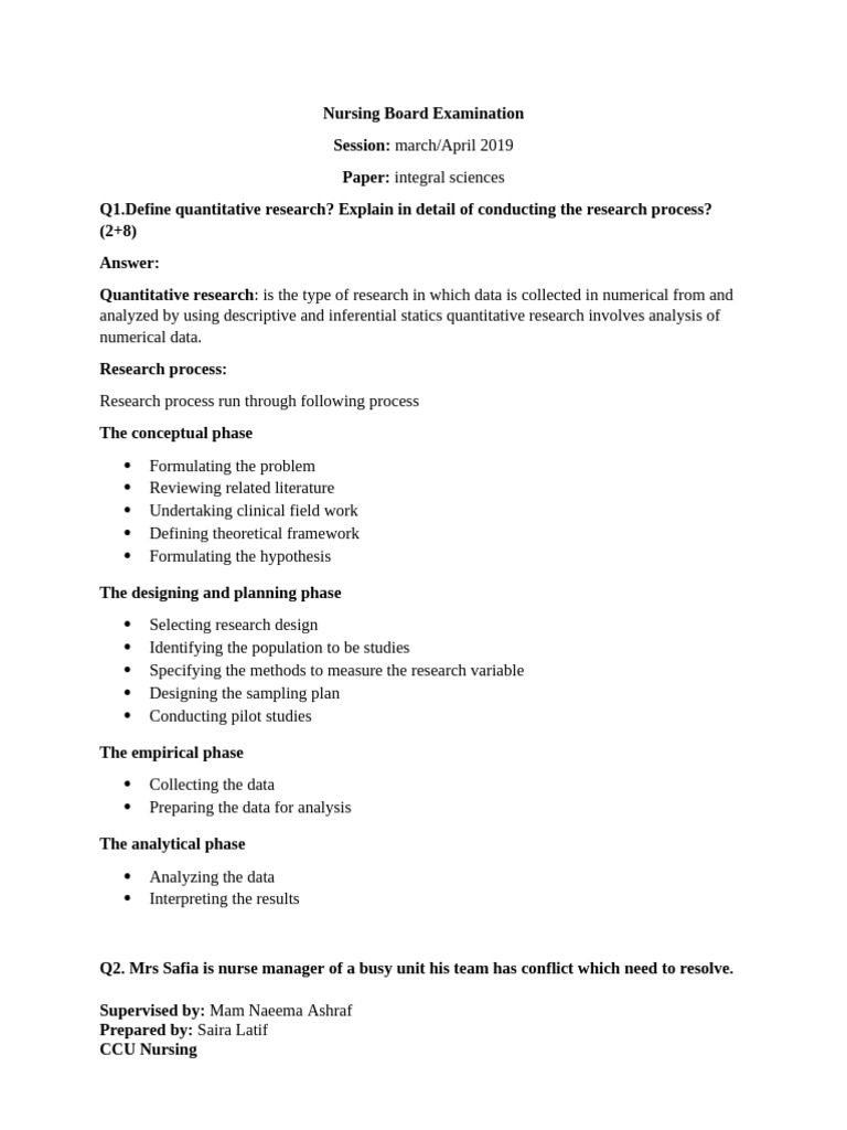 Integral Paper March April 2019 | PDF | Mean | Leadership