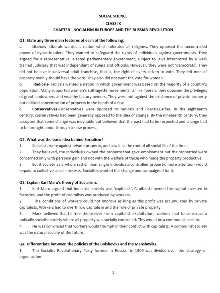 Russian Revolution Notes 1 | PDF | Vladimir Lenin | Bolsheviks