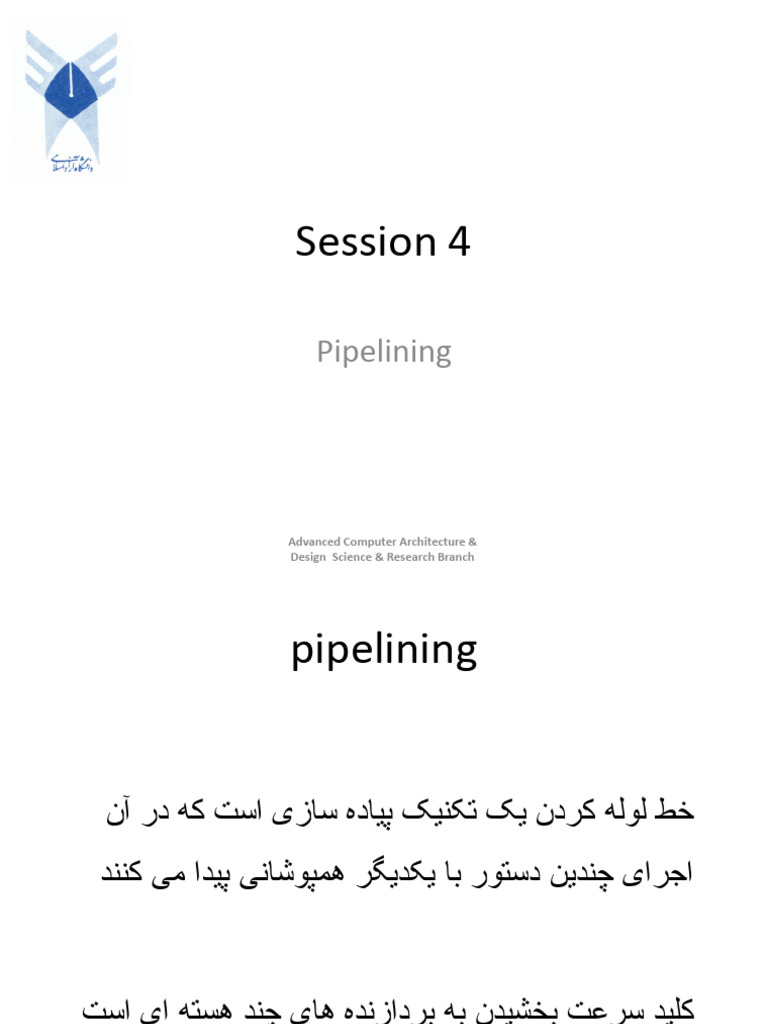 arch4(pipeline) | PDF | Office Equipment | Integrated Circuit