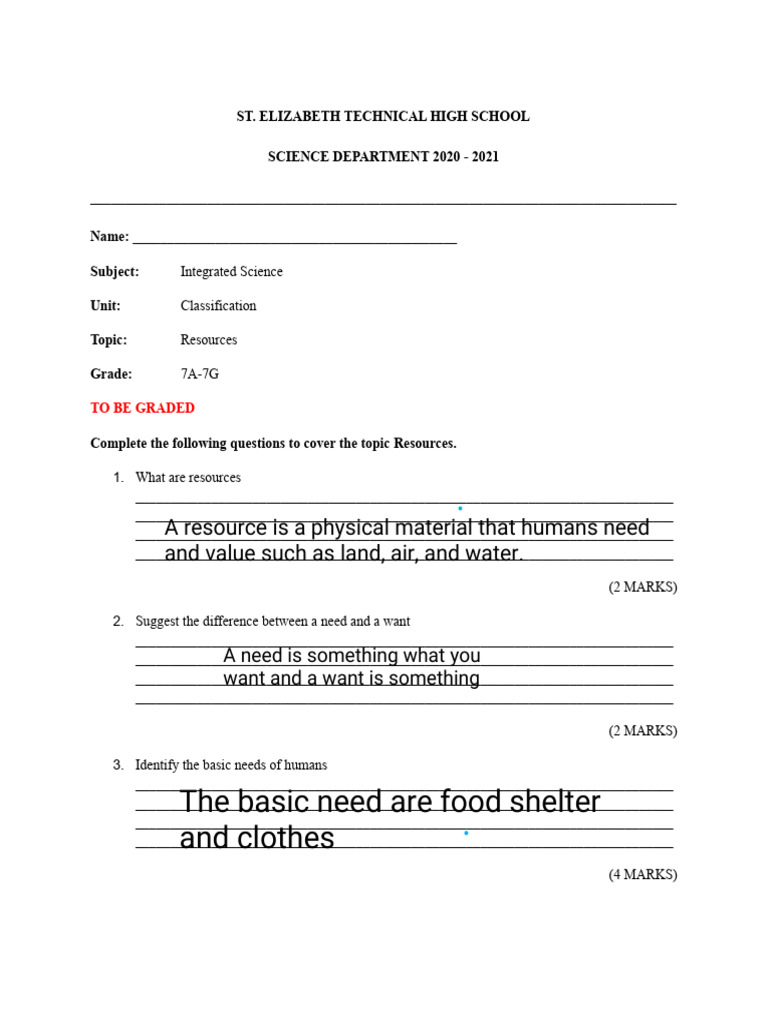 Integrated Science Resources for Grade 7 | PDF