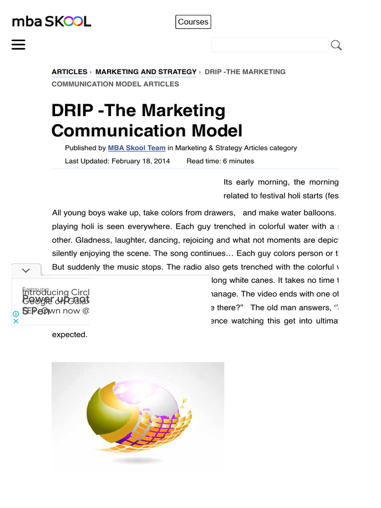 DRIP Model Advertising | PDF | Brand | Marketing Communications