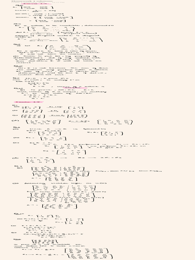 LA Homework 3 Solutions | PDF