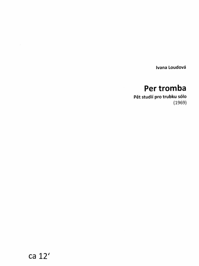 Loudová Per Tromba | PDF