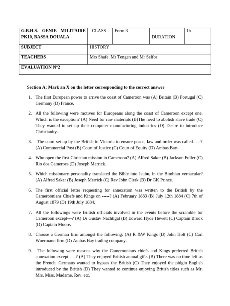 Form 3 Genie Second Seq 2023 | PDF