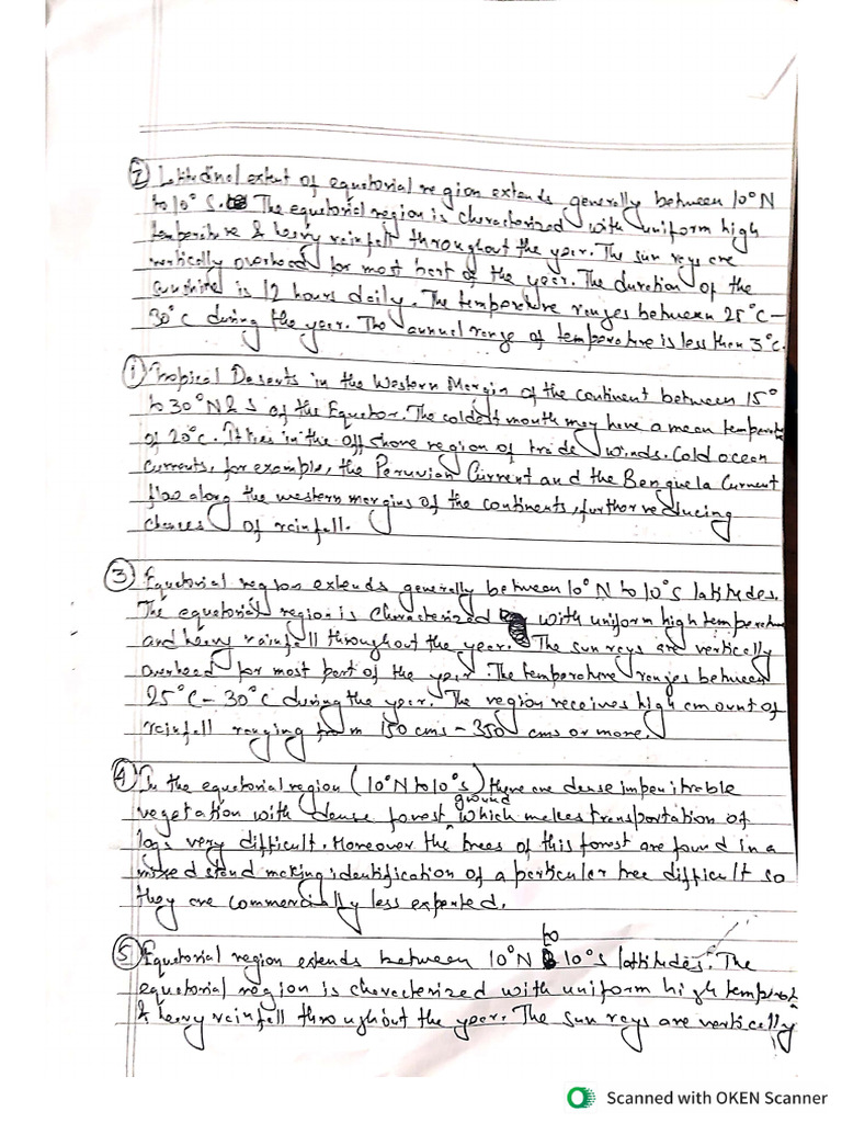 Geography Give Reasons | PDF