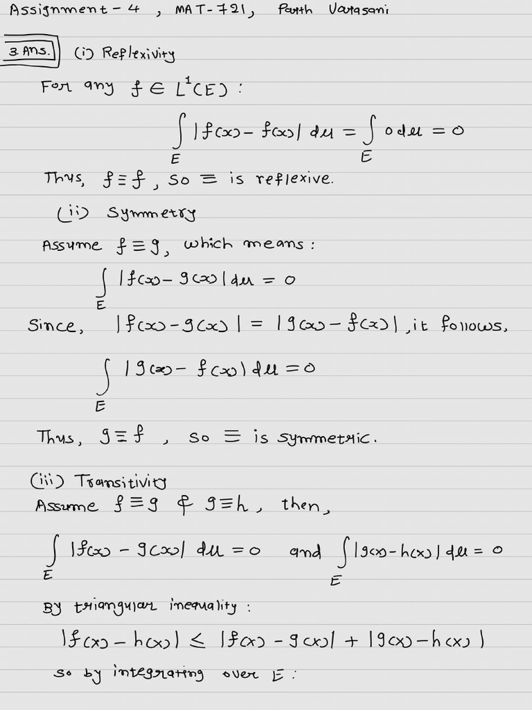 Assignment 4 Real Analysis | PDF