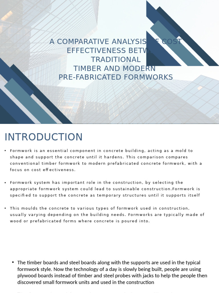 A Comparative Analysis of Cast Expectireness Between Traditiona Timber ...