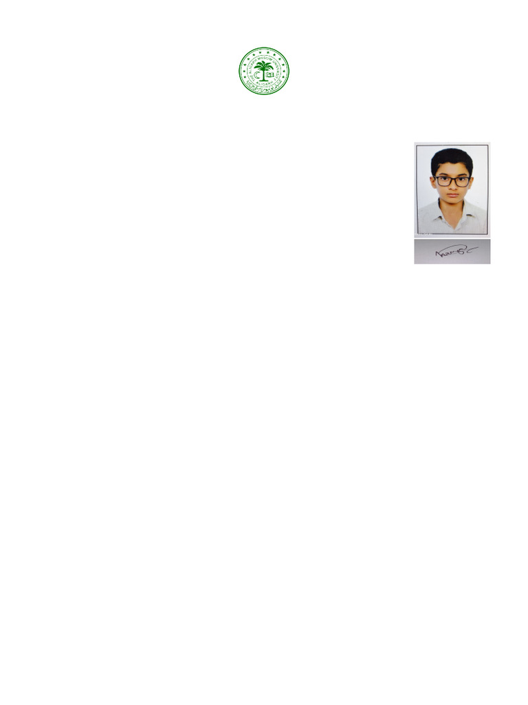 AMU Admission Card for Class IX | PDF