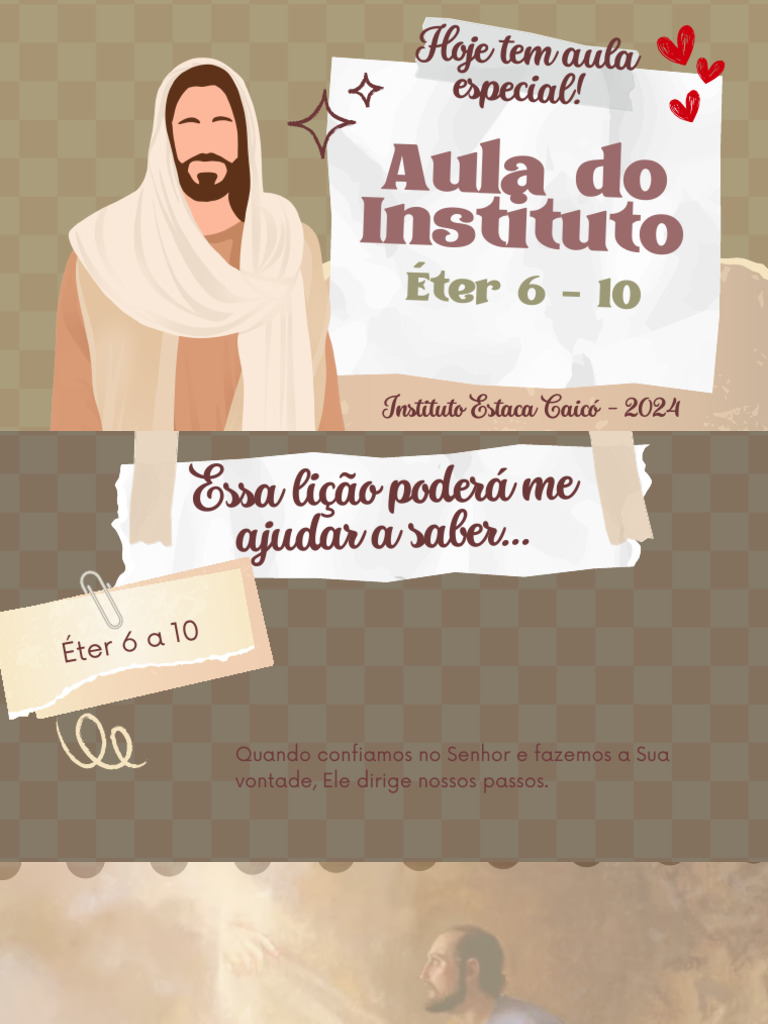 Aula Do Instituto Éter 6 A 10 | PDF | Misericórdia | Pecado