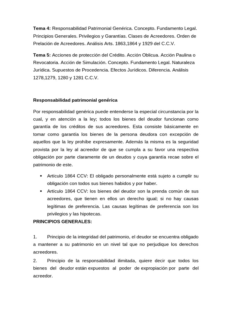 Tema 4, 5 Obligaciones II (Examen) | PDF | Pagos | Bienes (Ley)