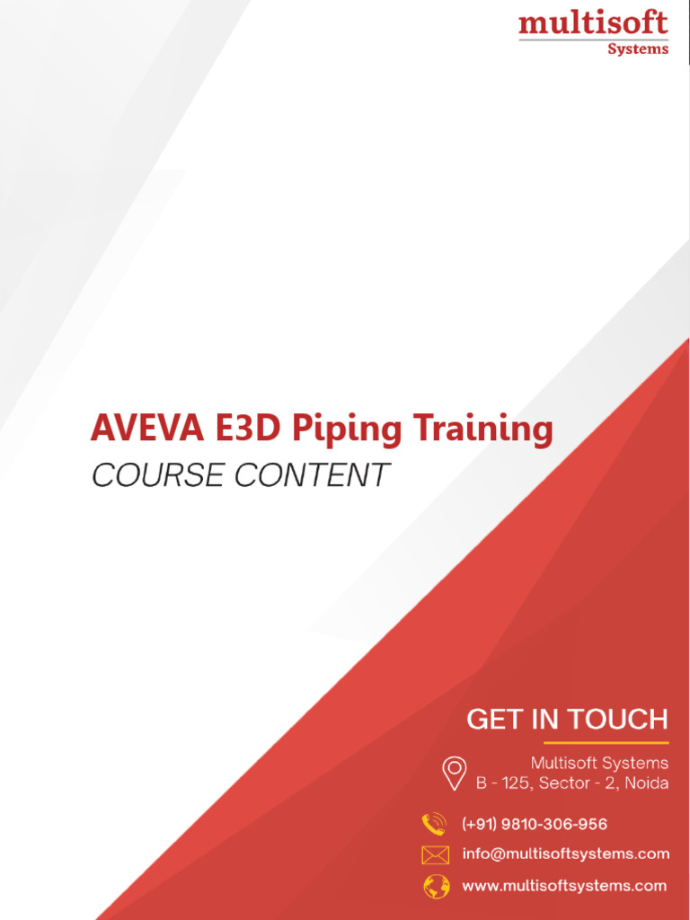 937 Aveva E3d Piping Training | PDF