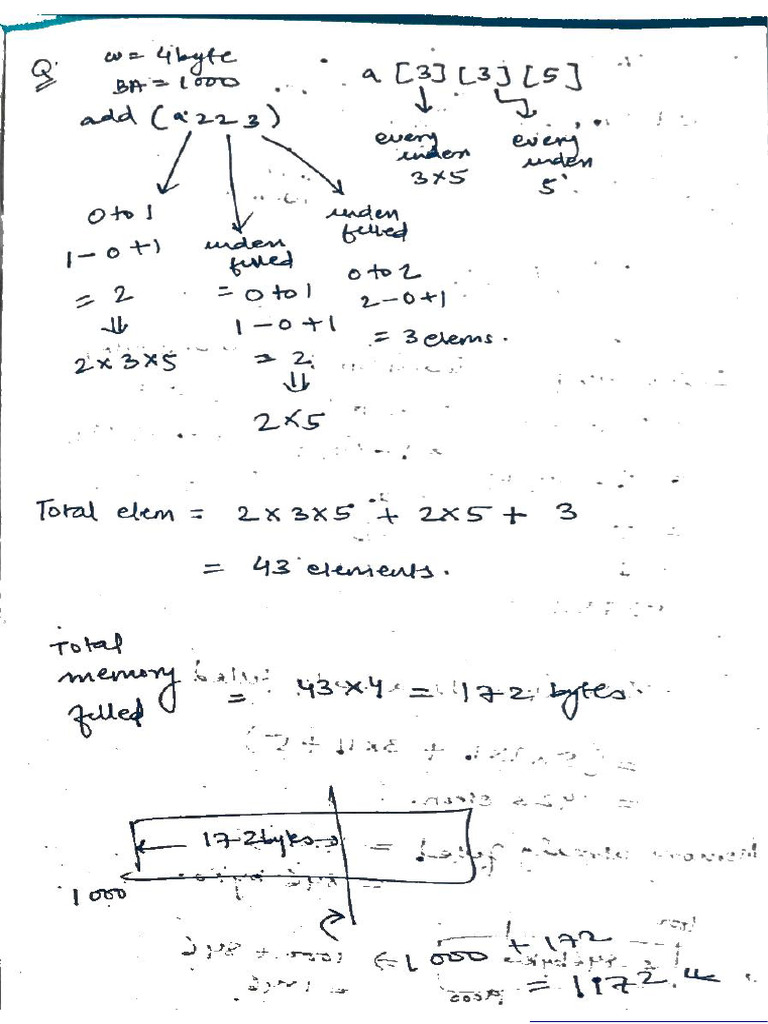 Array numericals | PDF