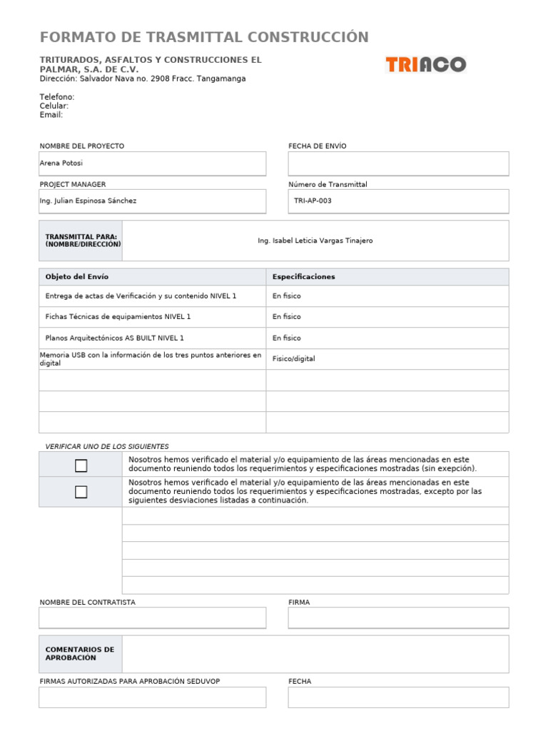 IC-Construction-Submittal-Transmittal-Form-10930 | PDF