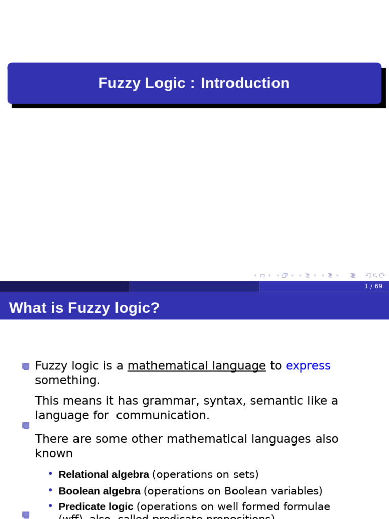 02 FL Introduction | PDF | Fuzzy Logic | Logic