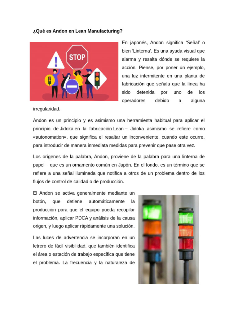 Andon Inv | PDF | Lean Manufacturing