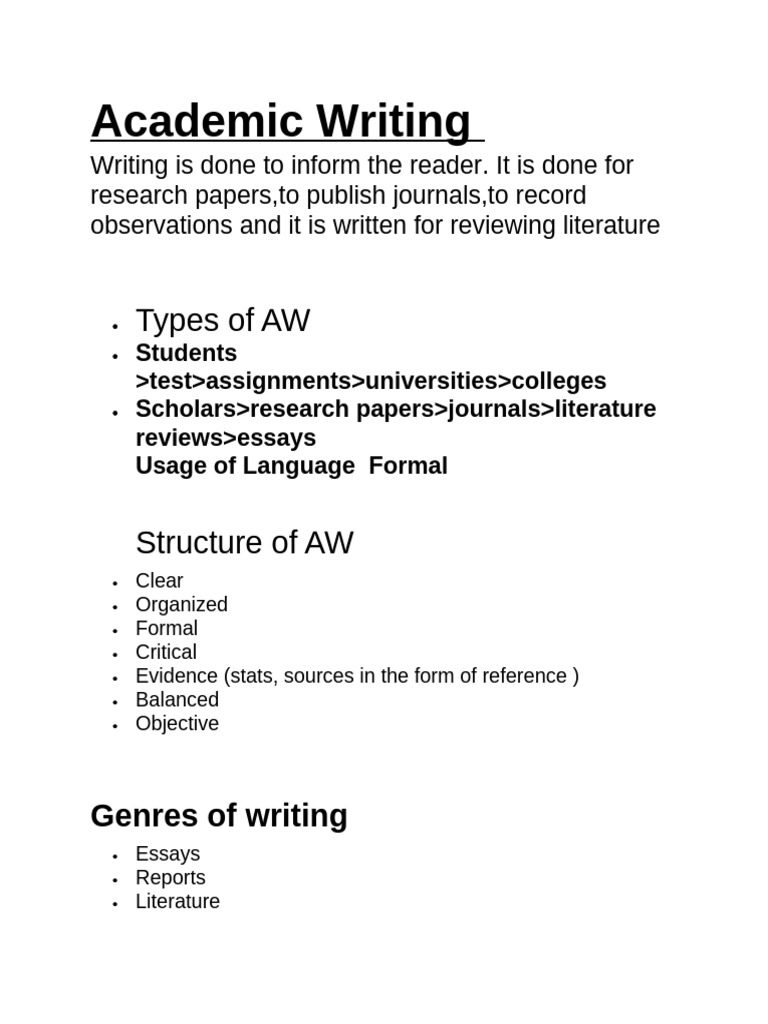 Guide to Academic Writing Essentials | PDF | Essays | Enterprise ...