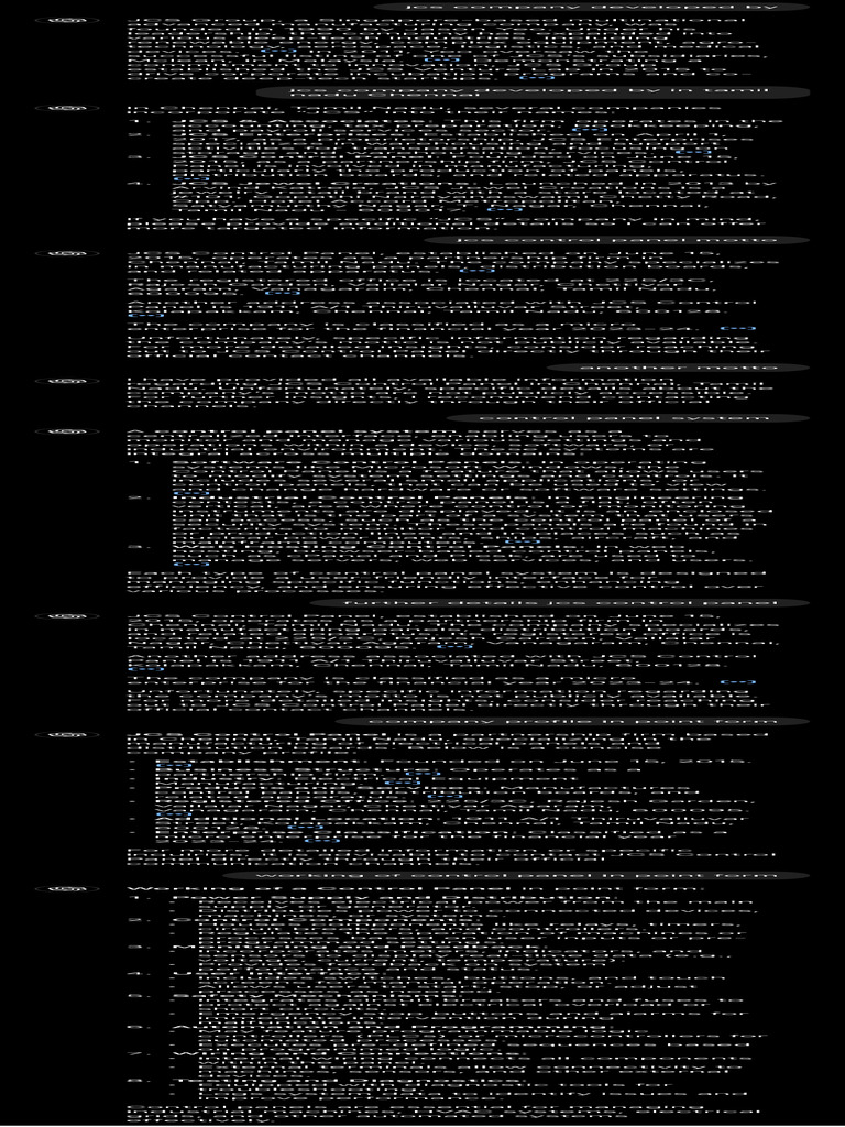 EEE Control Panel Design | PDF