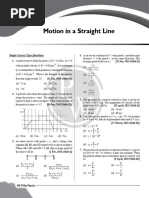 Motion in Straight Line JEE Notes Practice PYQs | PDF