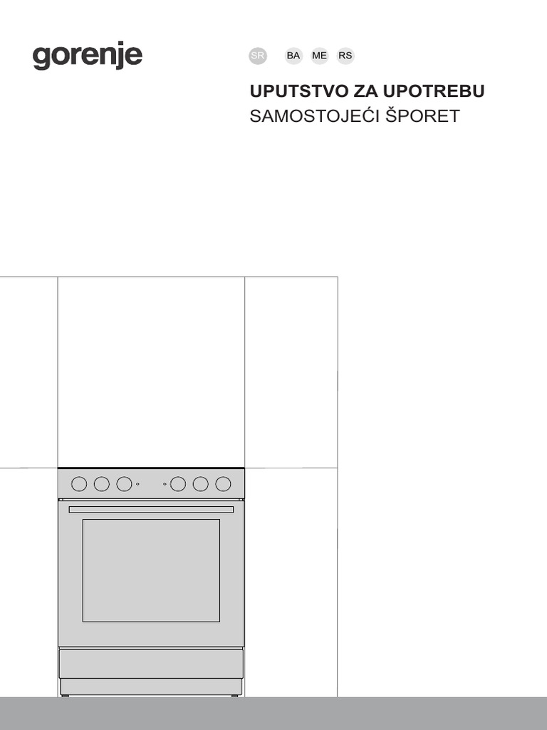 Uputstvo - Gorenje Sporet GE5A41WH - Garancija | PDF