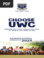 UWC 2026 Application Brochure 1 | PDF | Educational Stages