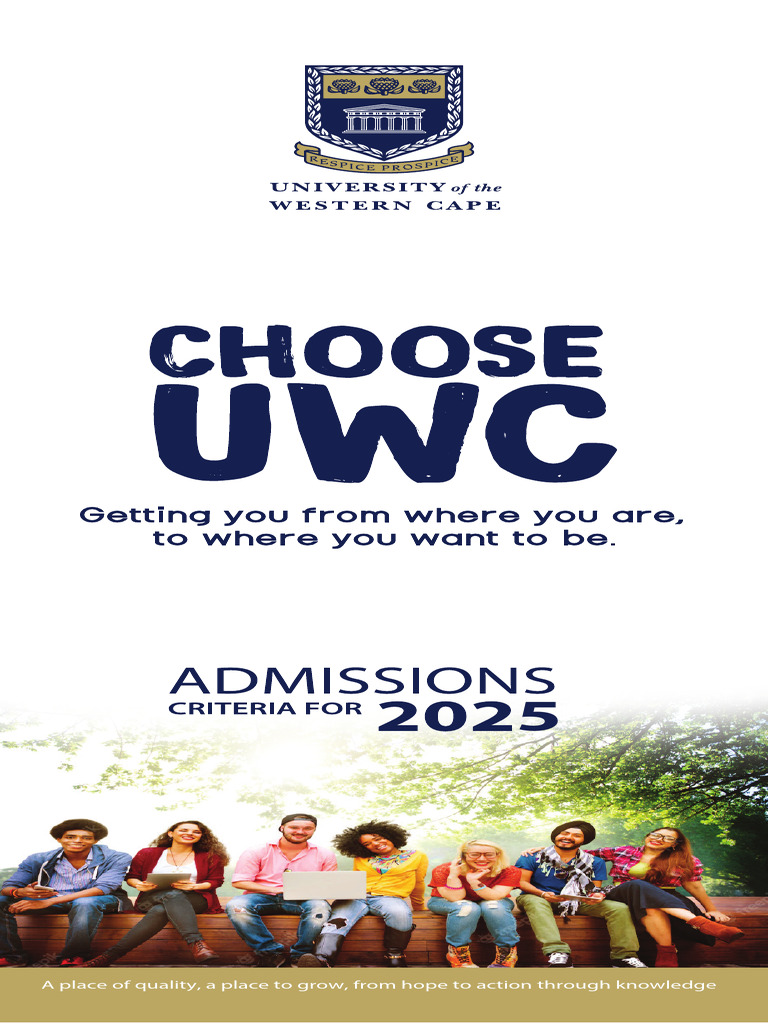 UWC 2025 Admissions Criteria | PDF | Dental Degree | Bachelor Of Science
