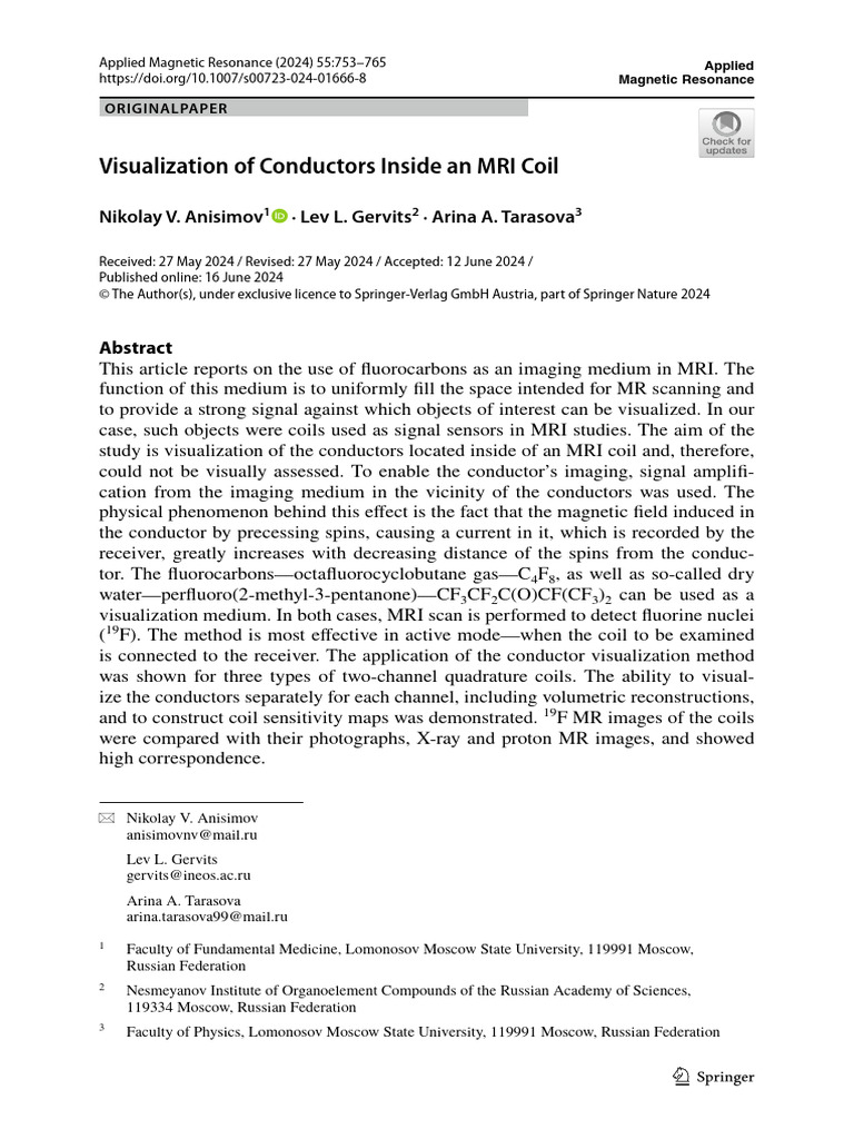 MR coil visualisation | PDF | Magnetic Resonance Imaging | Inductor