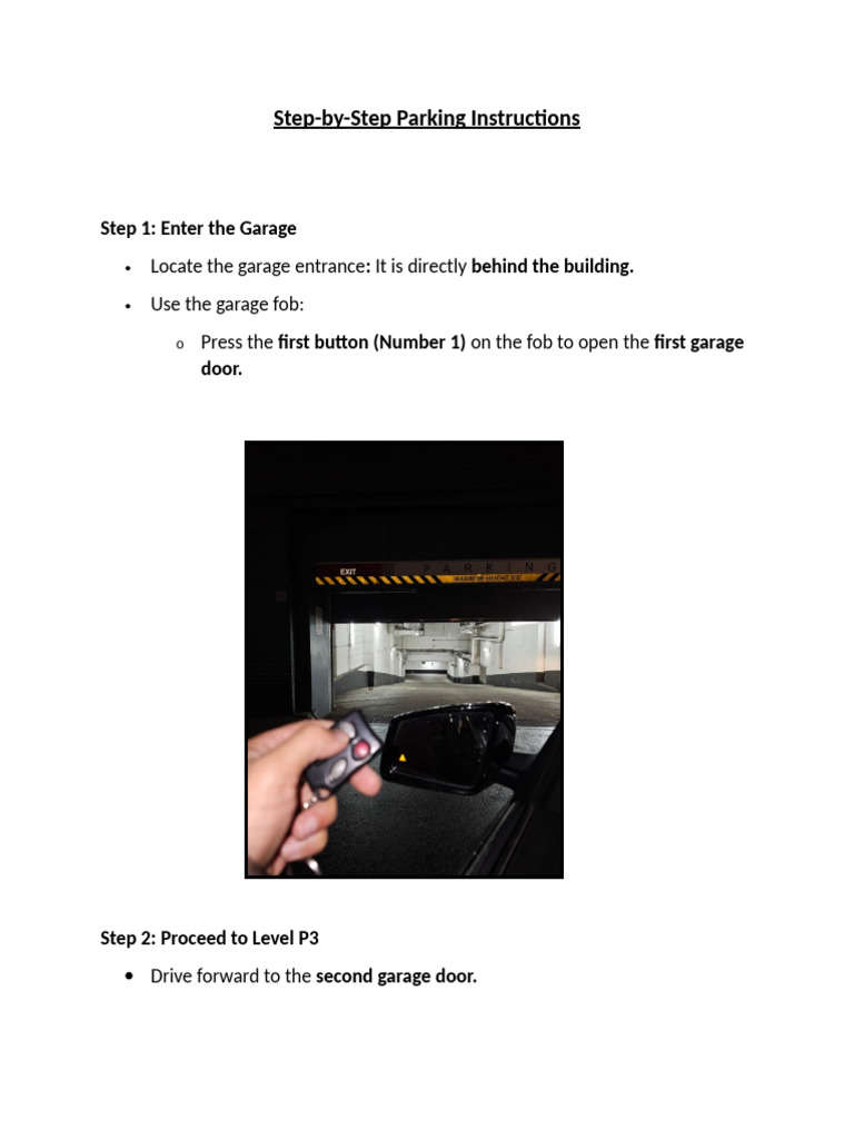 Parking Guide | PDF