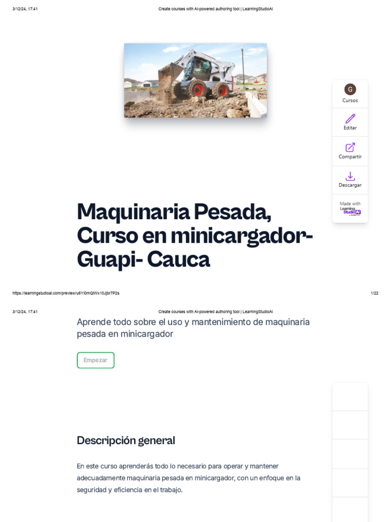 Create Courses With AI-powered Authoring Tool - LearningStudioAI | PDF | Neumático ...