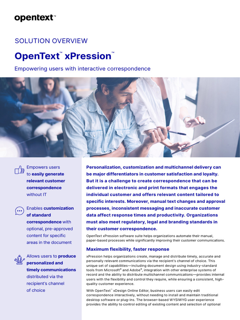 Opentext So Xpression Interactive Editing en | PDF | Editing ...