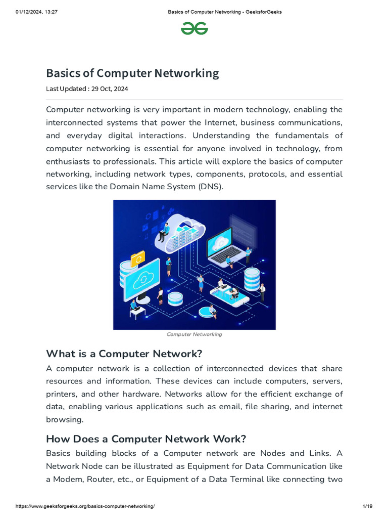 Computer Networking | PDF | Computer Network | Network Topology Computer Networking | PDF | Computer Network | Network Topology